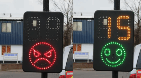 Pole Mounted Speed Indication Signs | Roadside Technologies